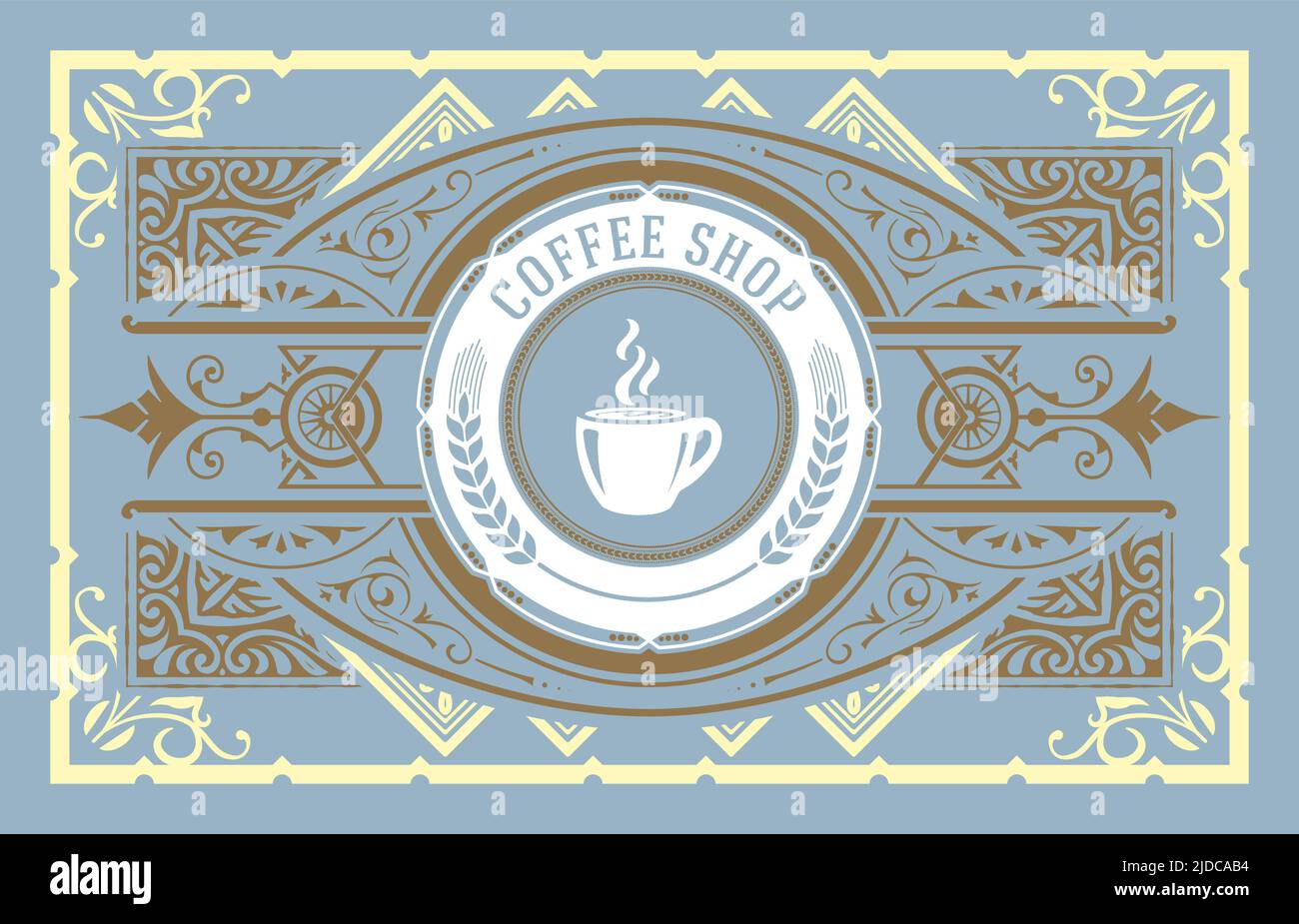 Vector, Coffee Shop label for cafe business Stock Vector Image & Art ...