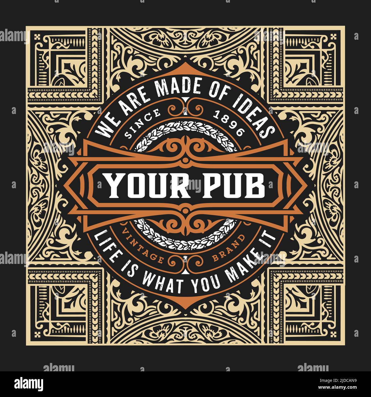 Western card with vintage style Stock Vector Image & Art - Alamy