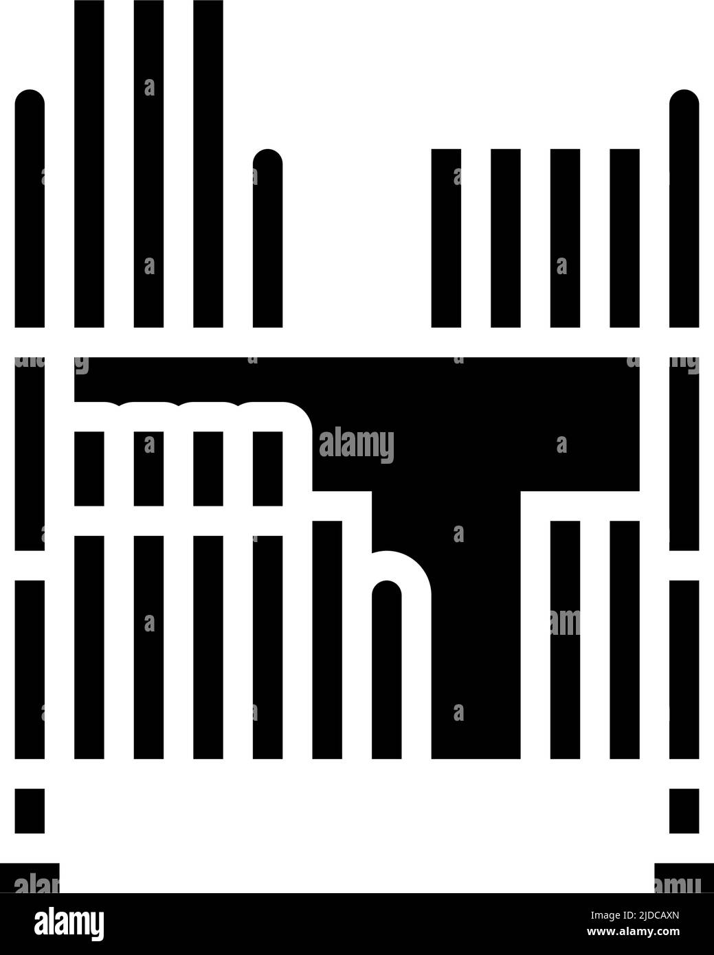 video game holder glyph icon vector illustration Stock Vector Image ...