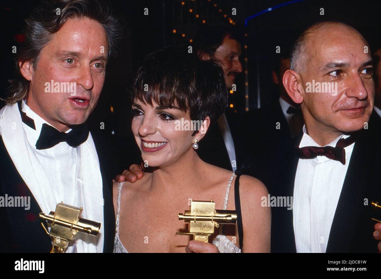 Michael Douglas, amerikanischer Schauspieler, mit Kollegin Liza Minelli ...