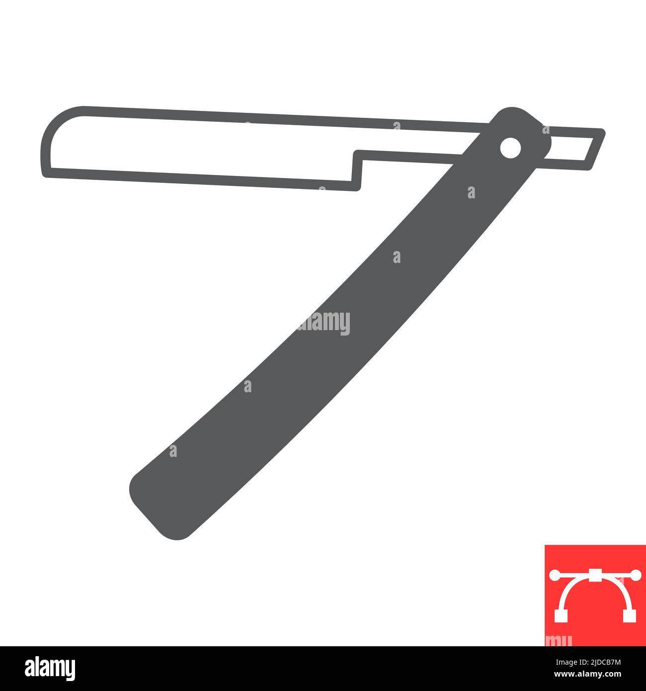 Straight razor silhouette clipart hi-res stock photography and images ...