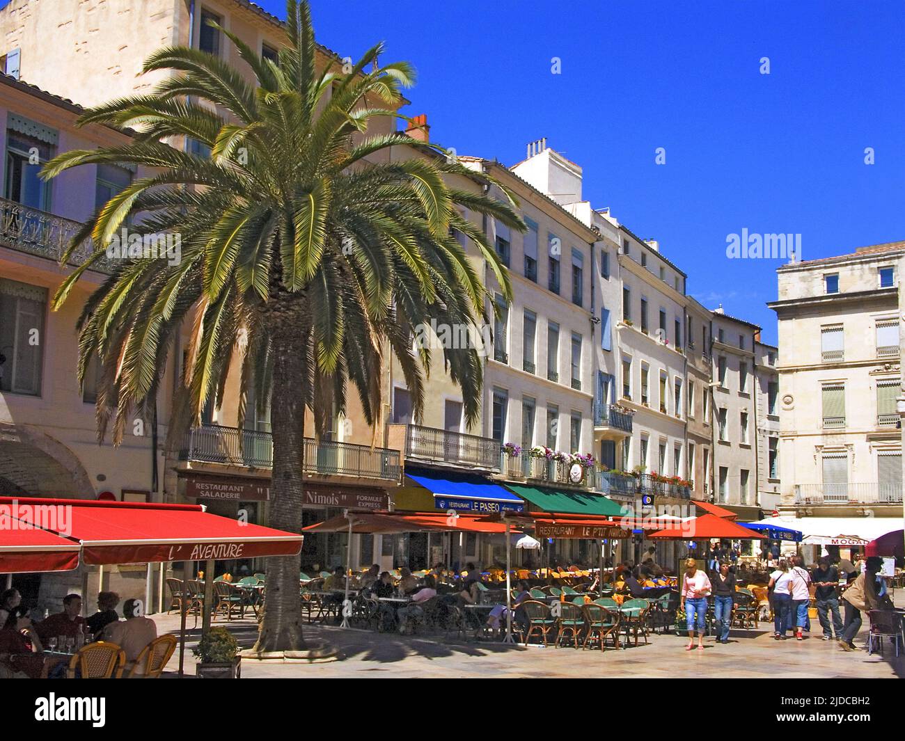 France, Gard, Nîmes city of art and history, the Old Town, the historic ...