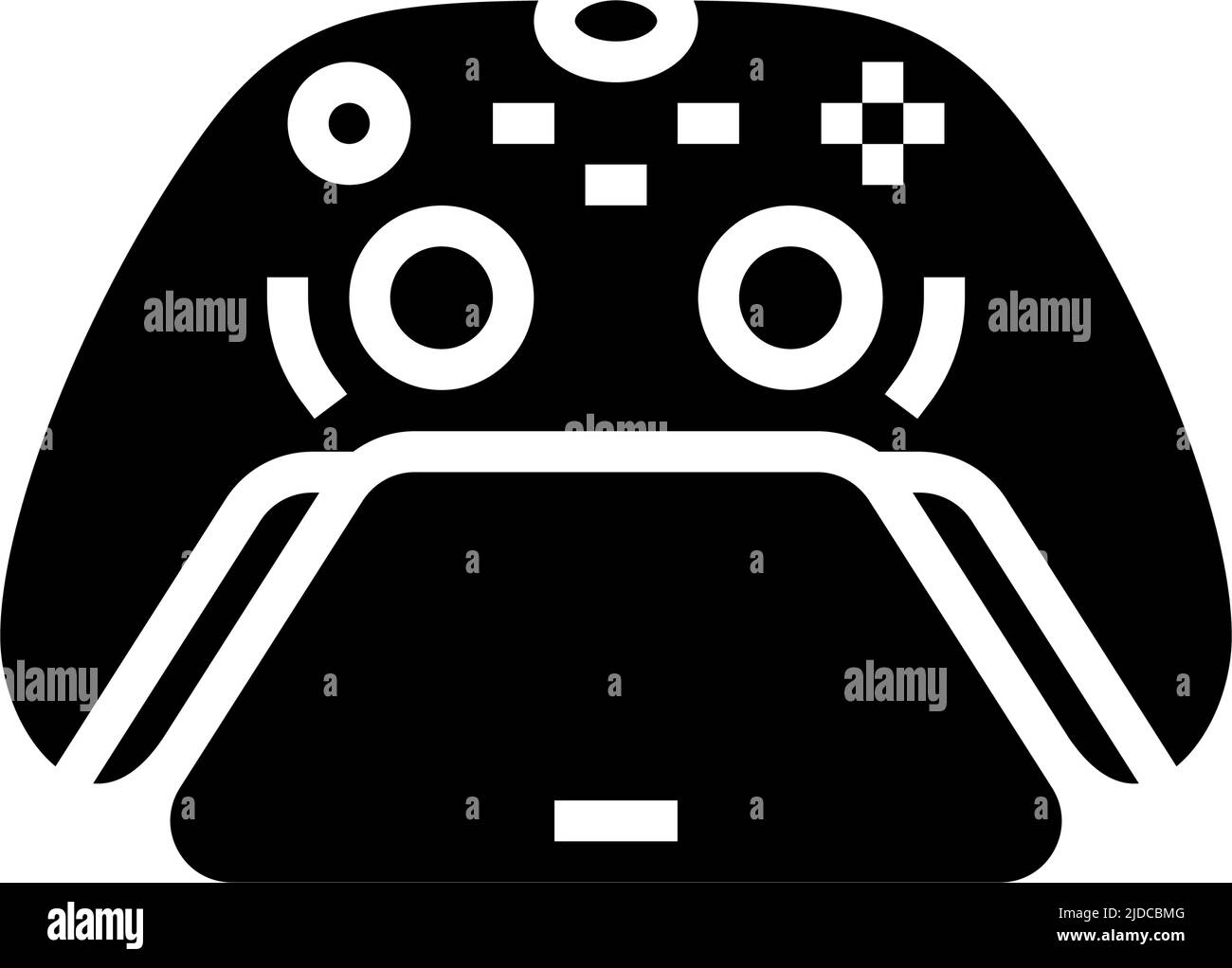 controller stand glyph icon vector illustration Stock Vector Image ...