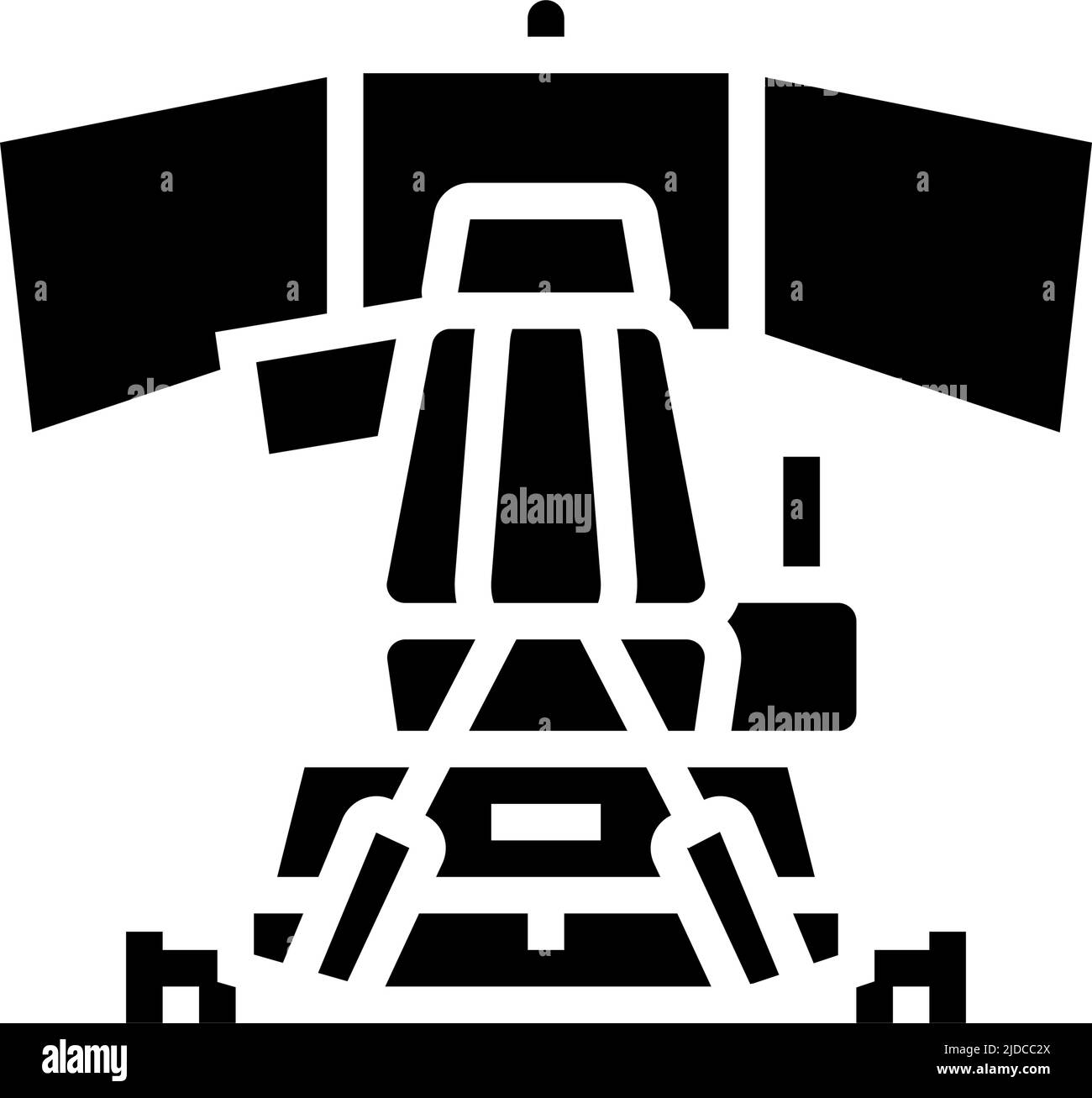 racing simulator cockpit glyph icon vector illustration Stock Vector ...