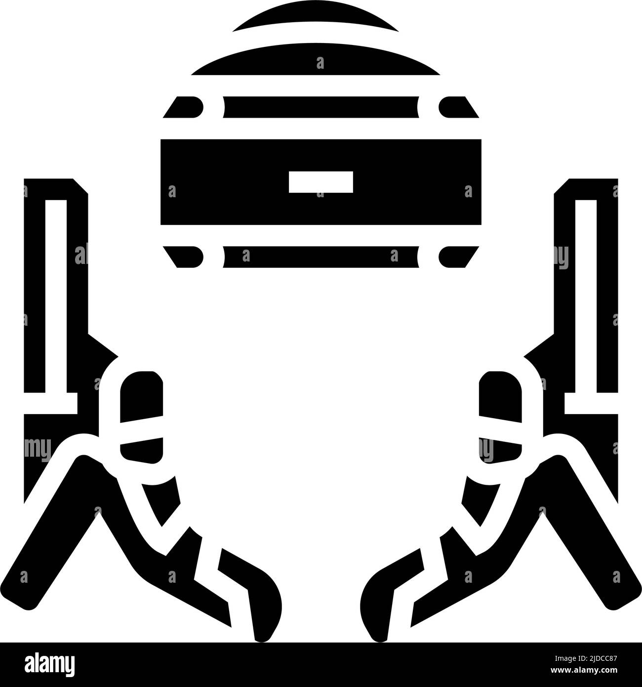 vr gun set glyph icon vector illustration Stock Vector Image & Art - Alamy