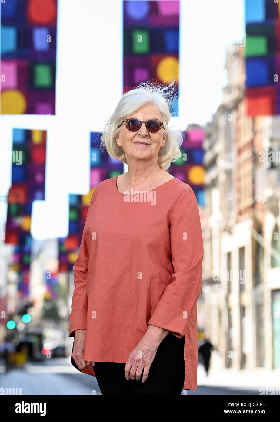 EDITORIAL USE ONLY British artist Mali Morris RA during the unveiling ...