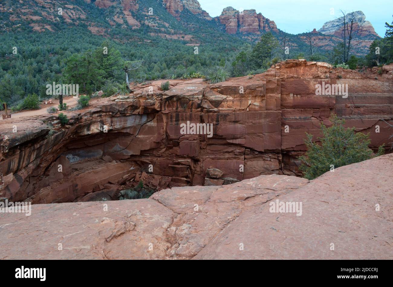 Gorgeous deep red rock canyon in remote stunning Sedona Arizona Stock ...