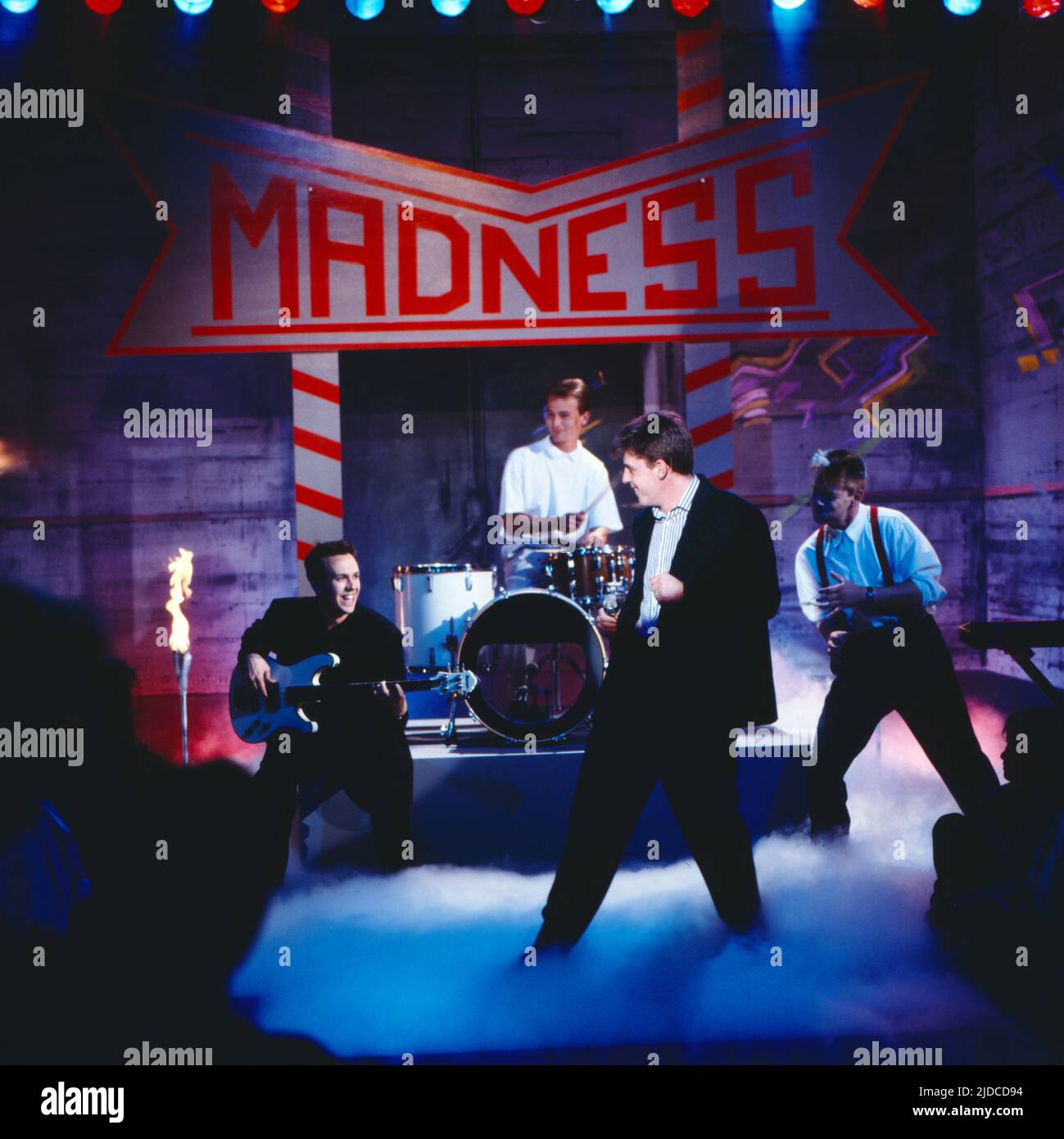 Madness, britische Ska-Band mit Sänger Graham MacPherson, Auftritt in ...