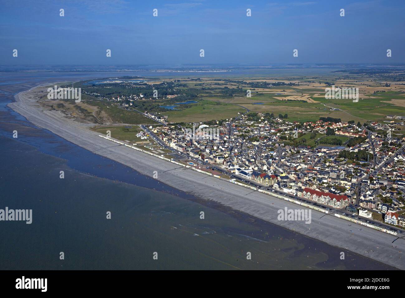 France, Somme, Cayeux-sur-Mer seaside resort famous for its path of ...