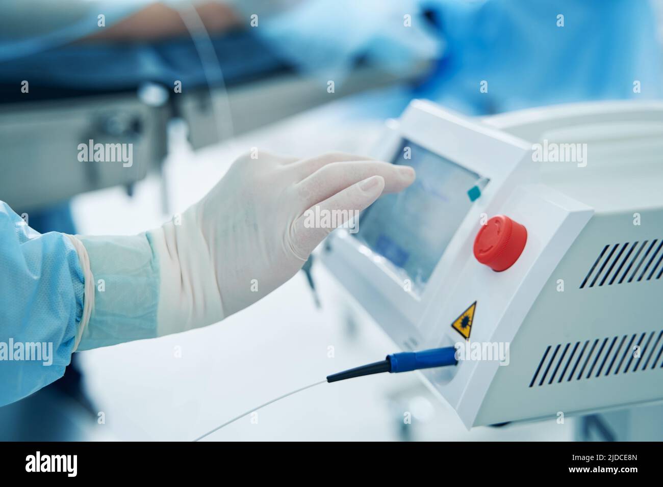 Surgical laser system used in the hospital Stock Photo - Alamy