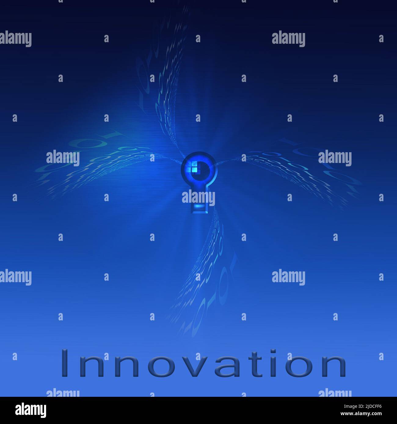 Keyhole innovation binary code hi-res stock photography and images - Alamy
