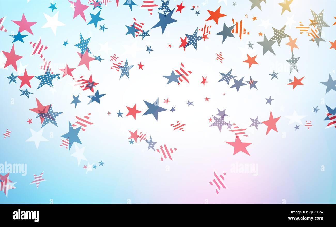 4th of July Independence Day of the USA Vector Illustration with ...
