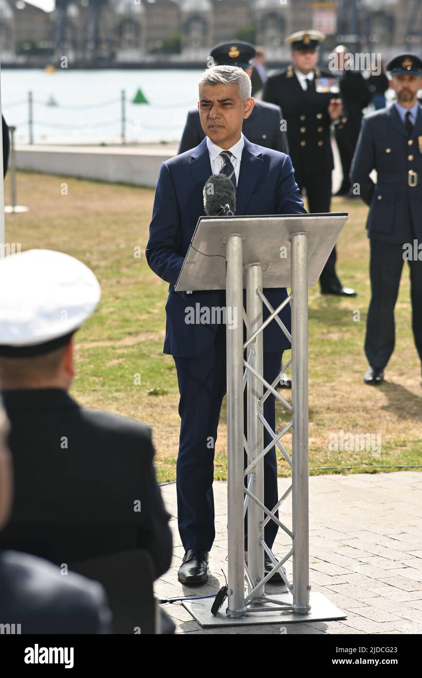 London, UK. 20th June, 2020. The Mayor of London, Sadiq Khan, join with ...