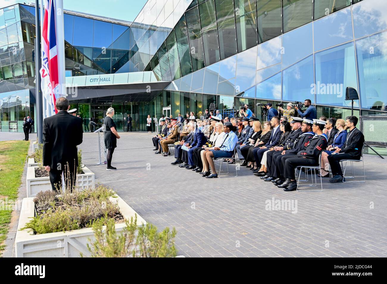 London, UK. 20th June, 2020. The Mayor of London, Sadiq Khan, join with ...