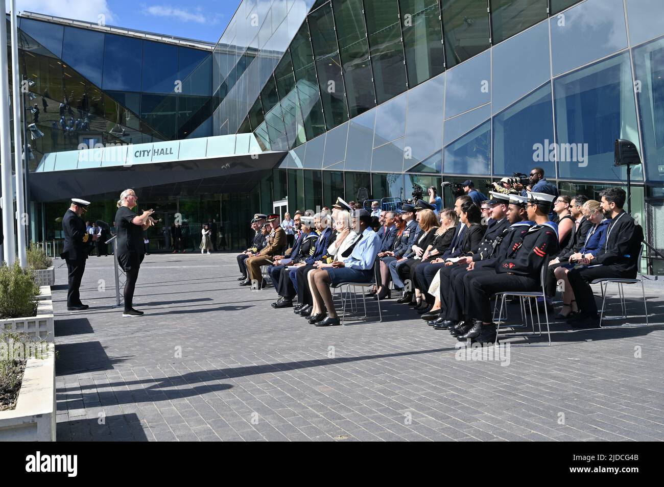 London, UK. 20th June, 2020. The Mayor of London, Sadiq Khan, join with ...