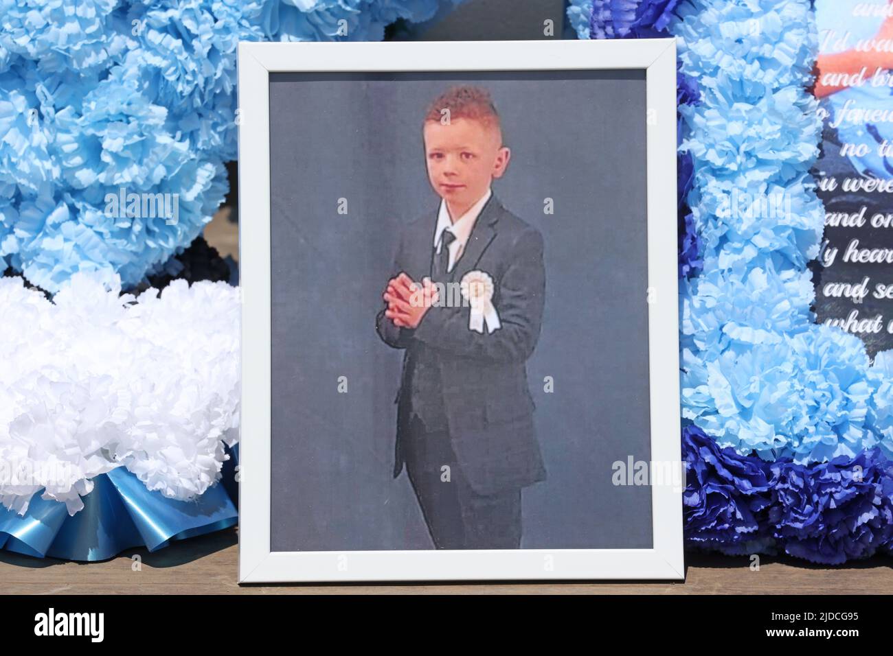 The photo of Charlie Joyce, nine, outside All Saints Church in ...