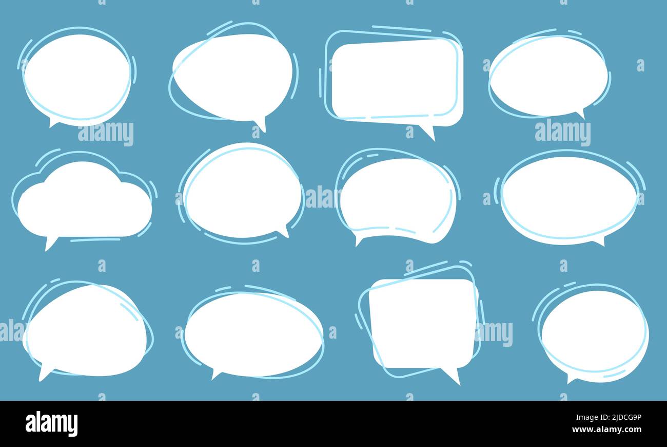 Blank comic text balloon template Stock Vector Images - Alamy
