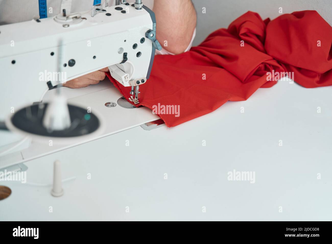Dressmaker in red dress hi-res stock photography and images - Alamy
