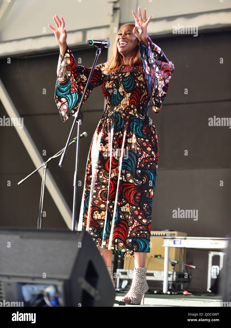 Miramar, FL, USA. 18th June, 2022. Yolanda Adams performs live on stage ...