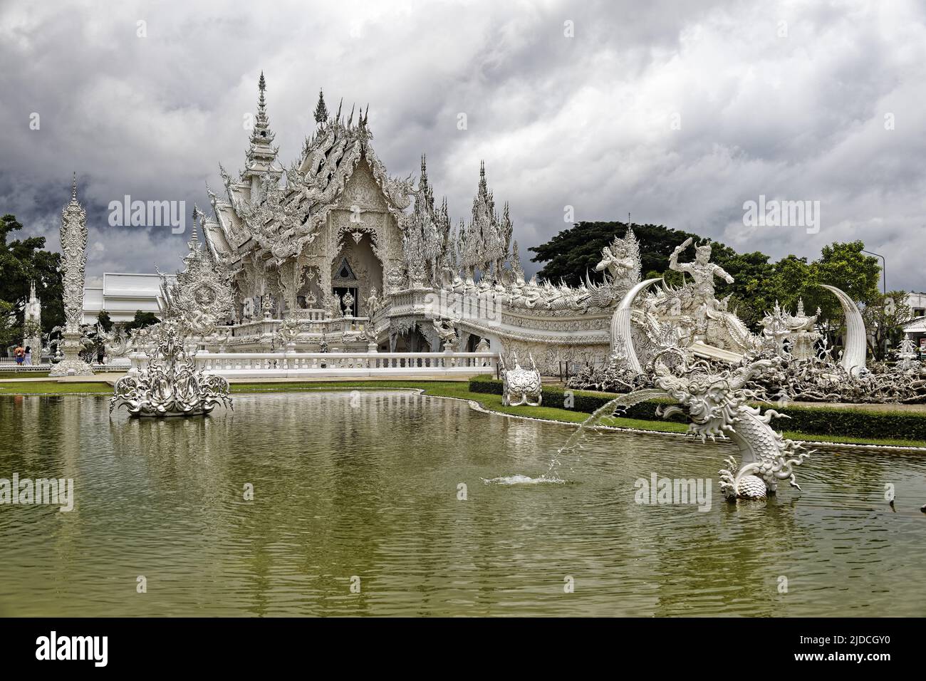 Chiang Rai province, Thailand. 17th May, 2022. View of Wat Rong Khun ...
