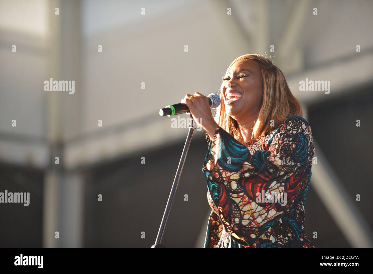 Miramar, FL, USA. 18th June, 2022. Yolanda Adams performs live on stage ...