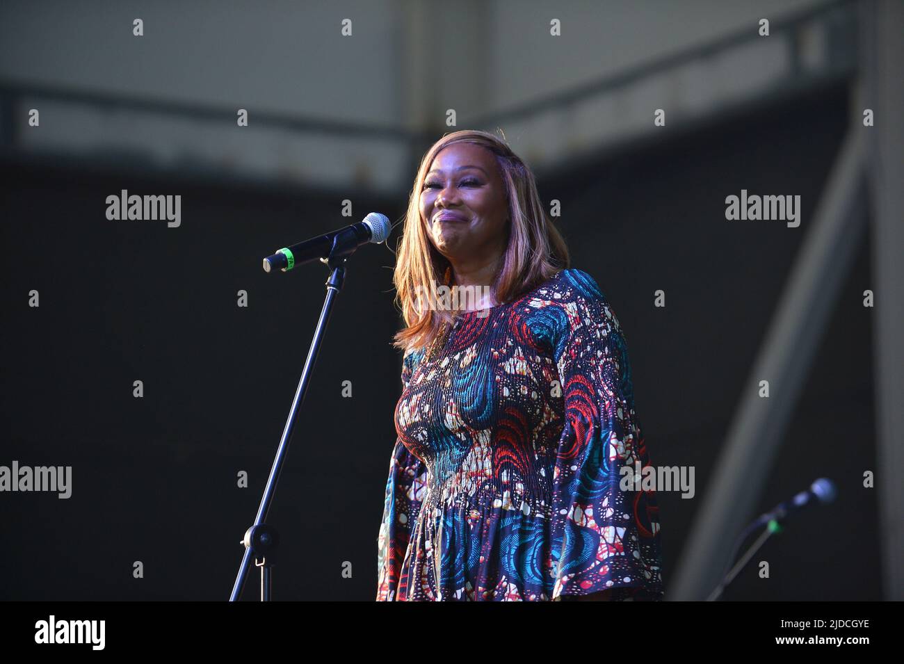 Miramar, FL, USA. 18th June, 2022. Yolanda Adams performs live on stage ...