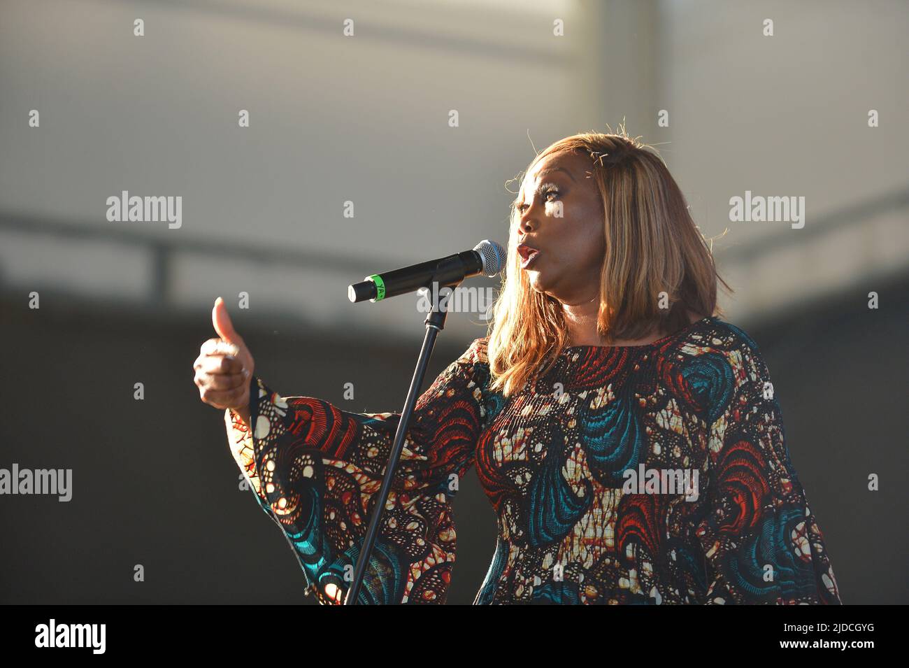 Miramar, FL, USA. 18th June, 2022. Yolanda Adams performs live on stage ...
