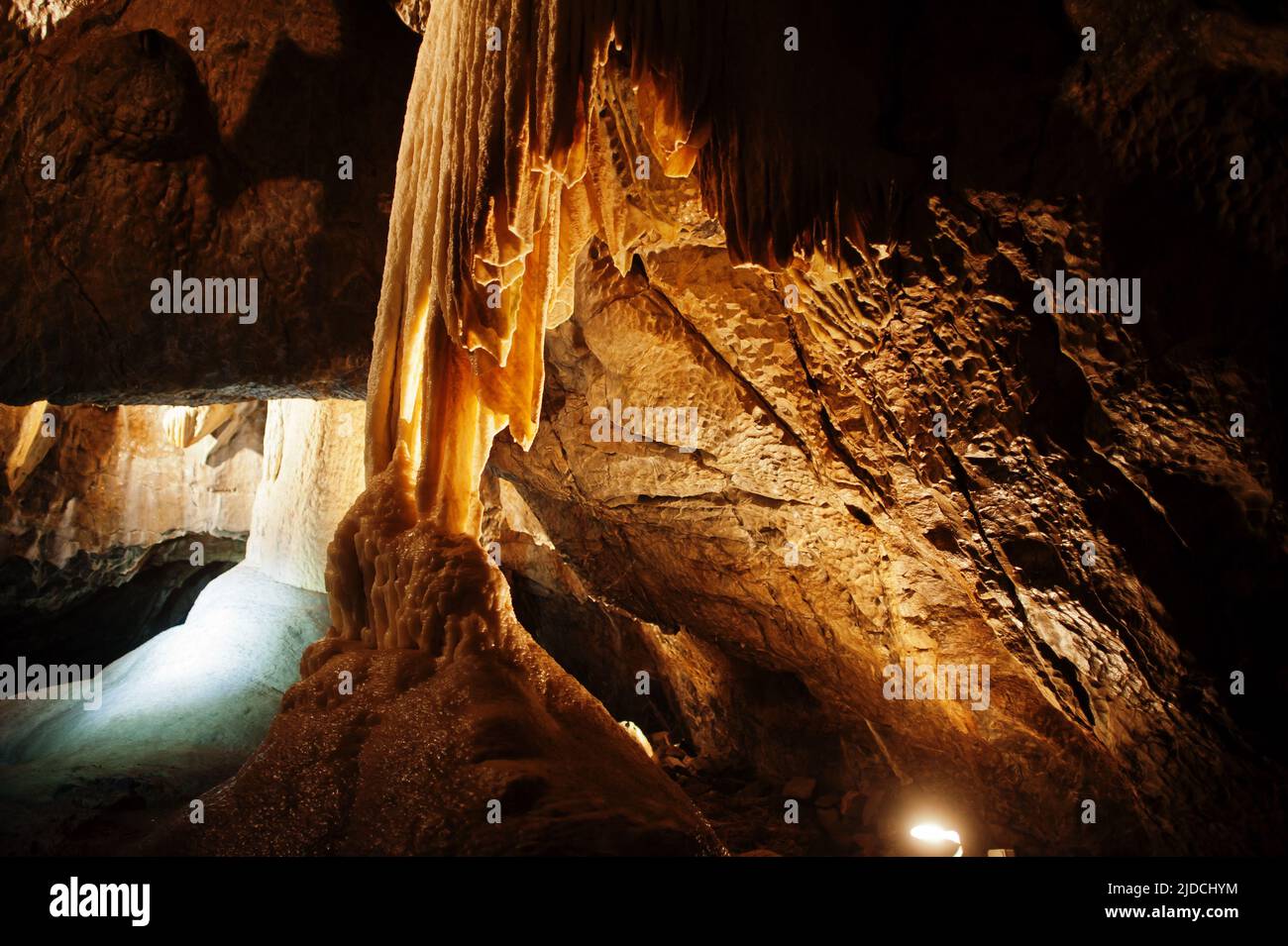 Stalactite of Punkva Caves, Czech Republic Stock Photo - Alamy