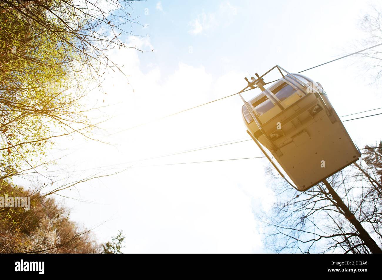 Cableway Punkva Caves to upper viewing point of Macocha Abyss, Moravian ...