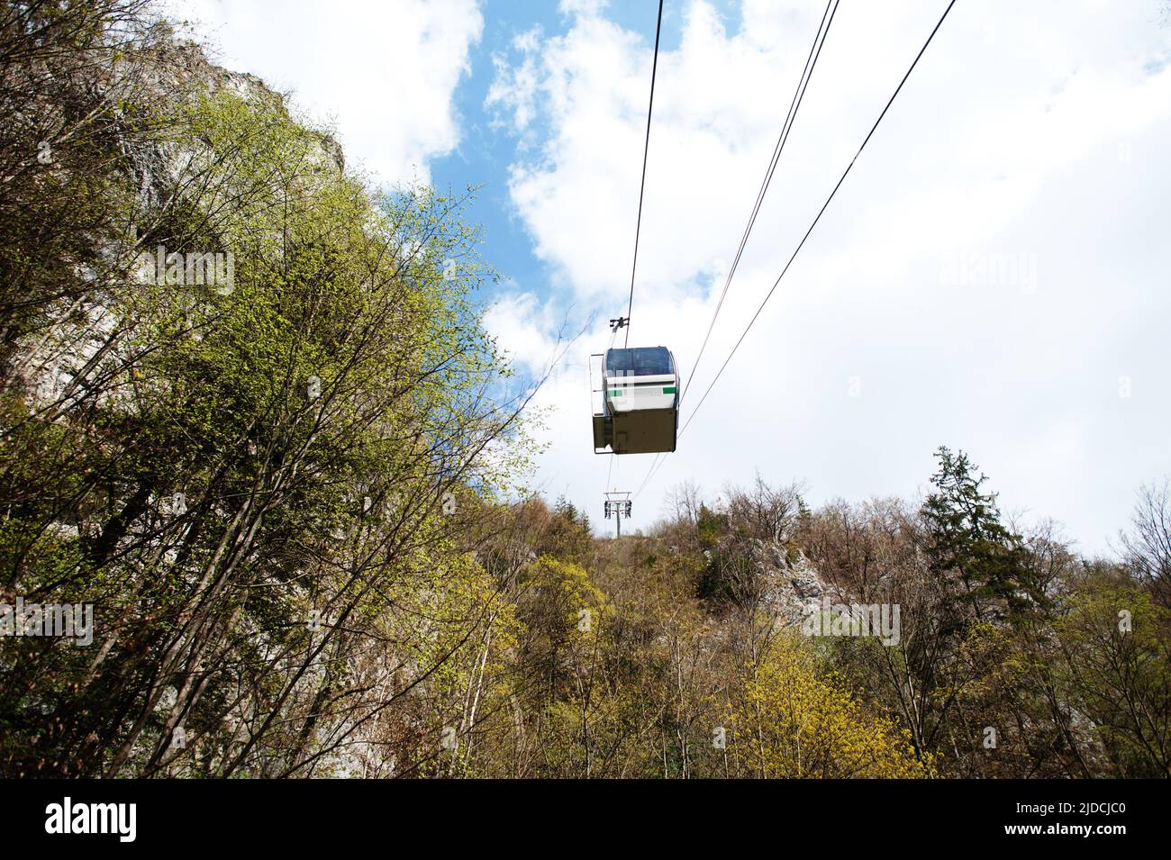 Cableway Punkva Caves to upper viewing point of Macocha Abyss, Moravian ...