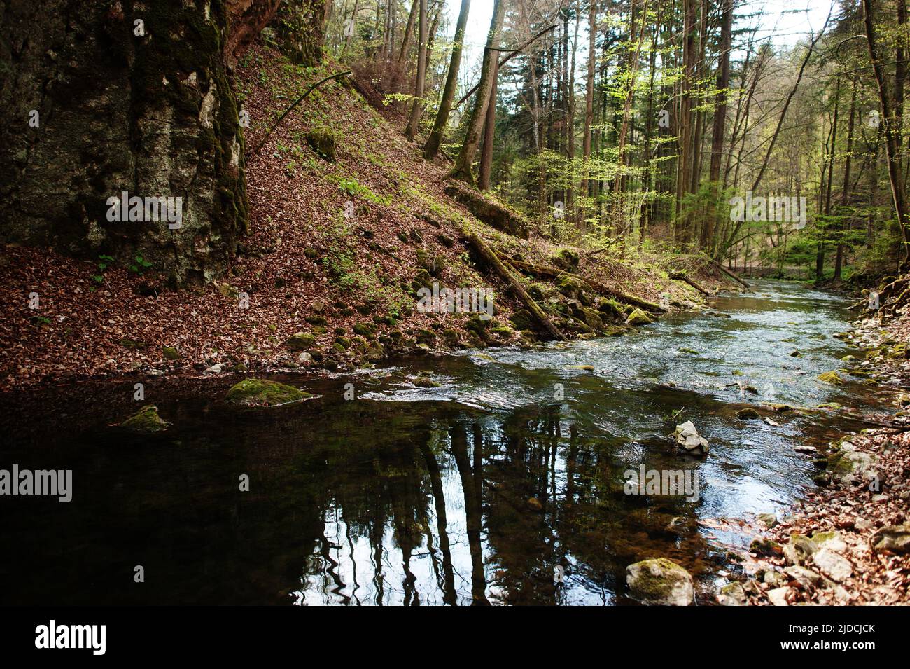 River from Punkva Caves, Moravian Karst, Czech Republic Stock Photo - Alamy