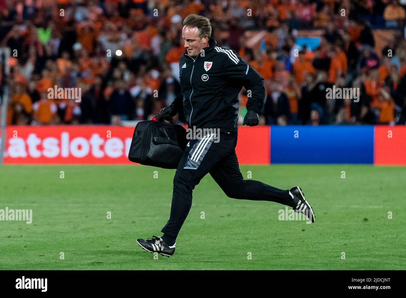 ROTTERDAM, NETHERLANDS - 14 JUNE 2022: Wales Dr Craig Dyson during the ...