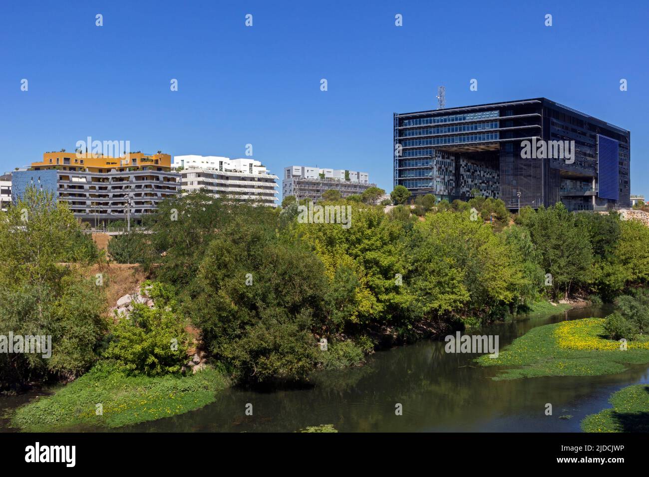 Port Marianne district, New Town Hall. Architect Jean Nouvel. New ...
