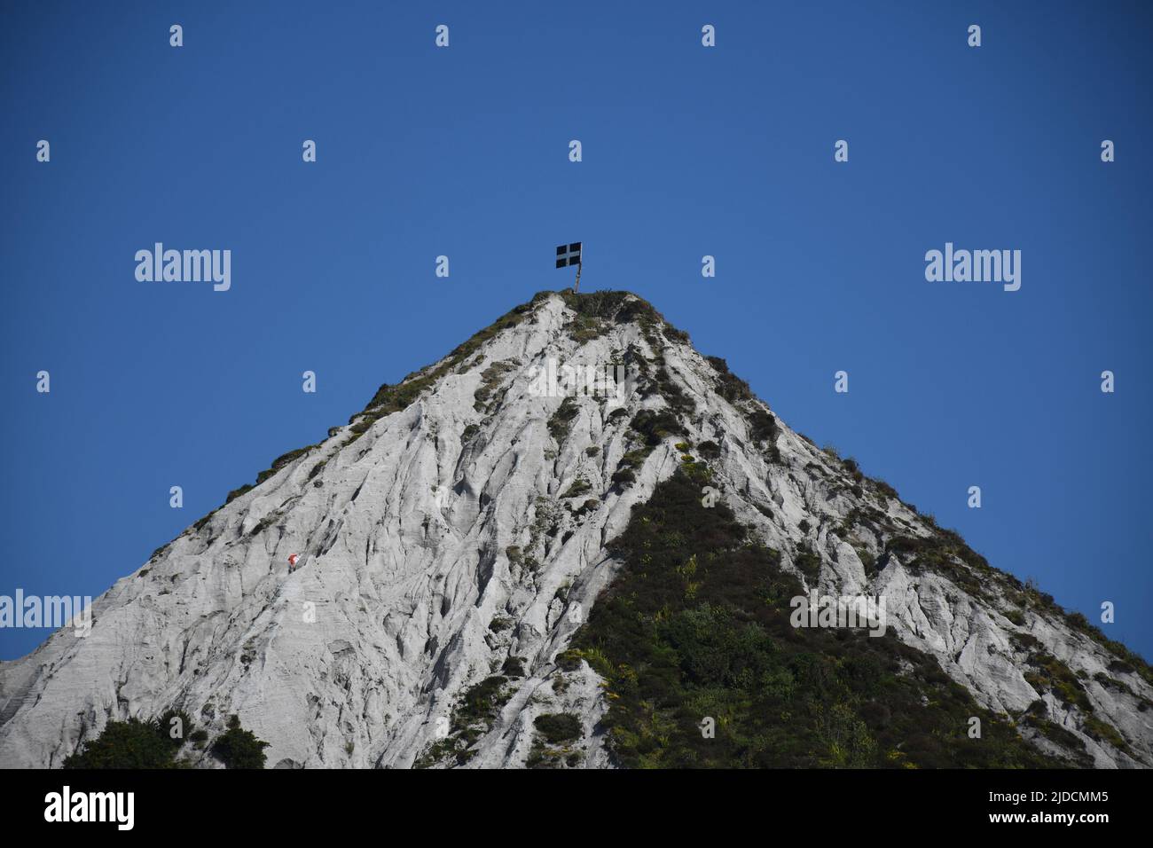 China Clay spoil tip at Carclaze St Austell Cornwall Stock Photo - Alamy