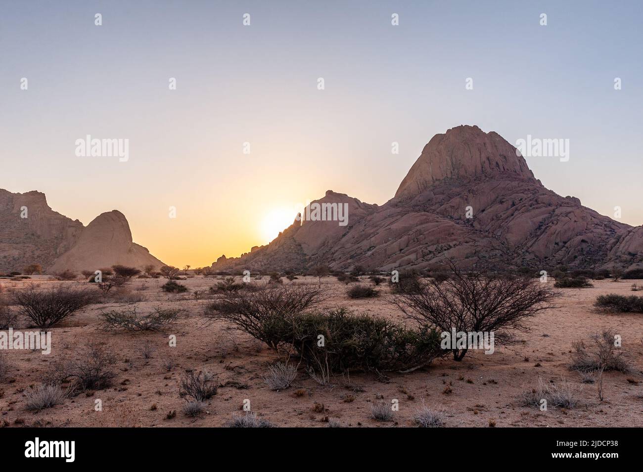 Impression of the Rocky Namibian Desert near Spitzkoppe during the ...