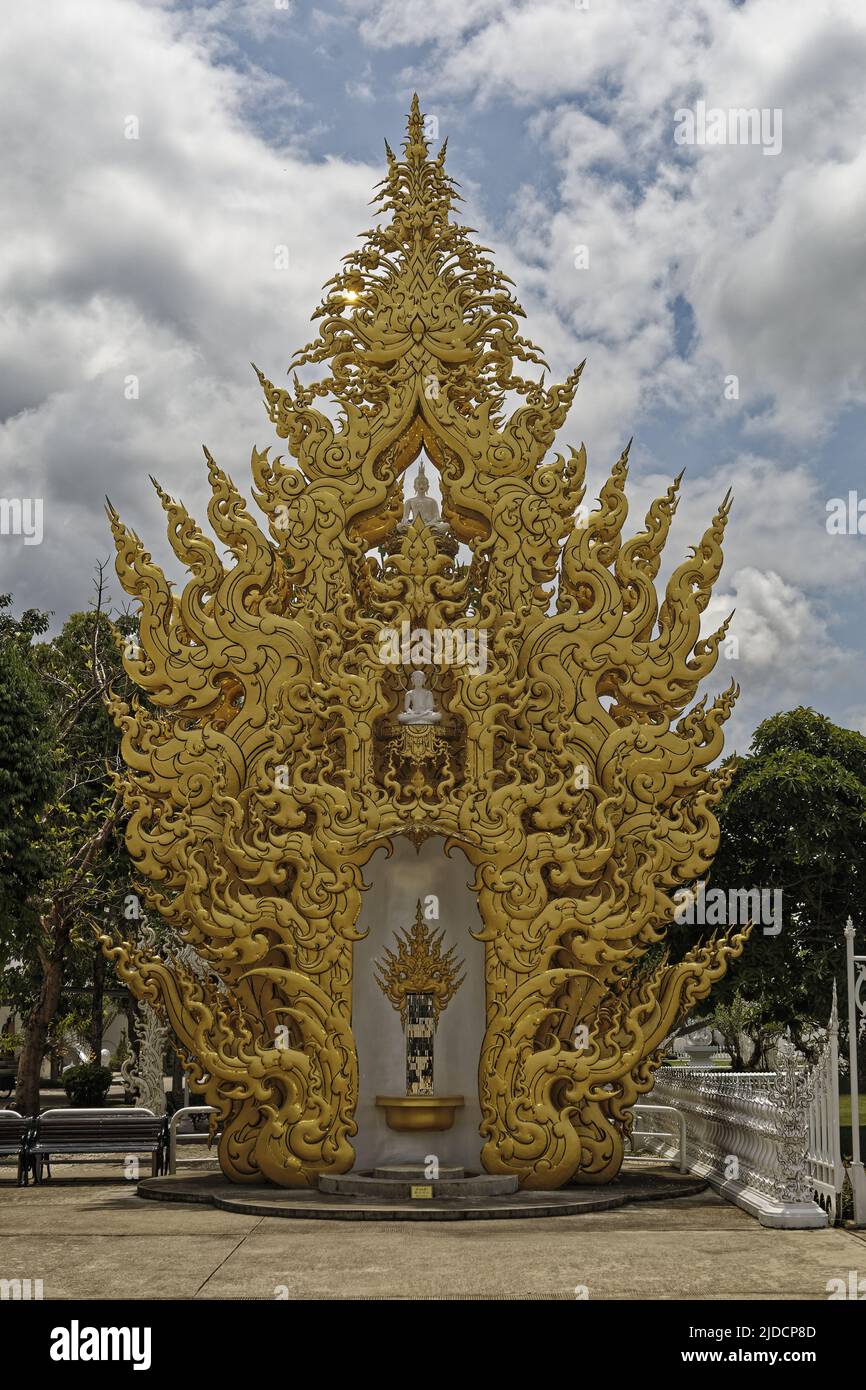 Chiang Rai province, Thailand. 17th May, 2022. Purify Tower in Wat Rong ...