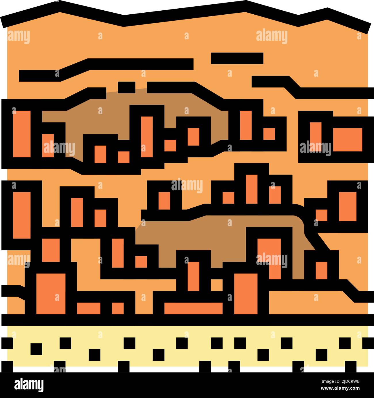bandiagara city color icon vector illustration Stock Vector Image & Art ...