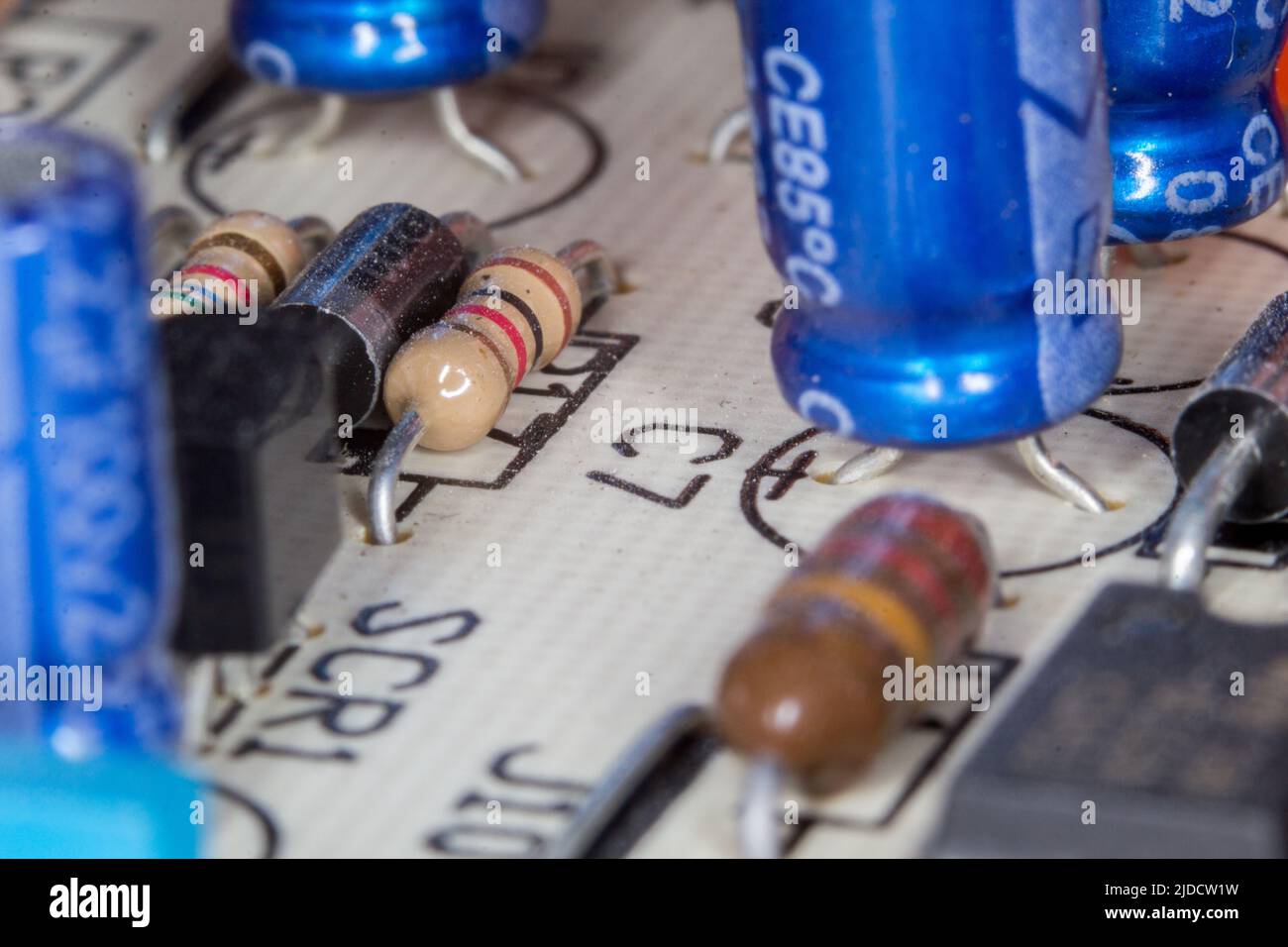 Electronic circuit board close up Stock Photo - Alamy
