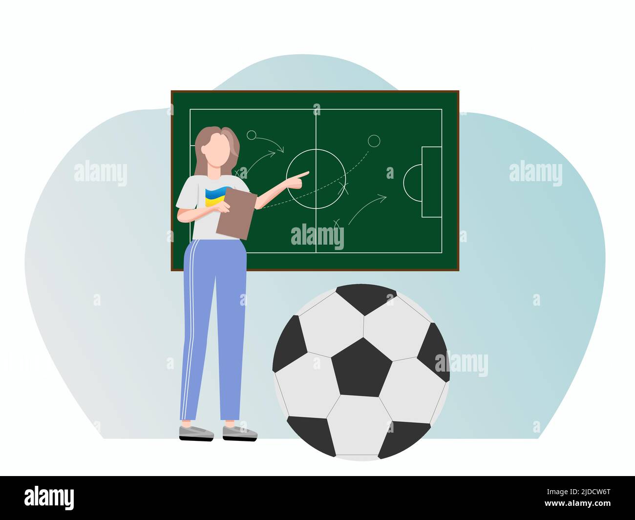 Football soccer tactical board team Stock Vector Images - Alamy