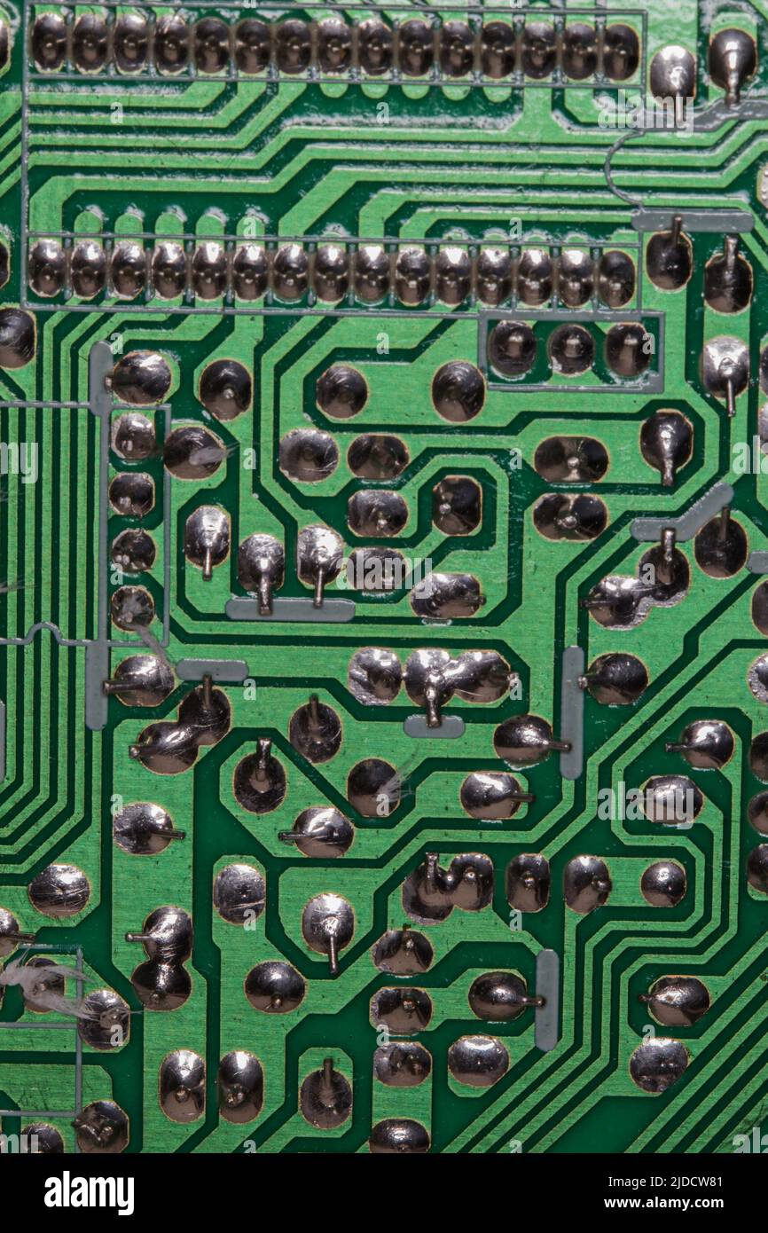 Electronic circuit board close up Stock Photo - Alamy