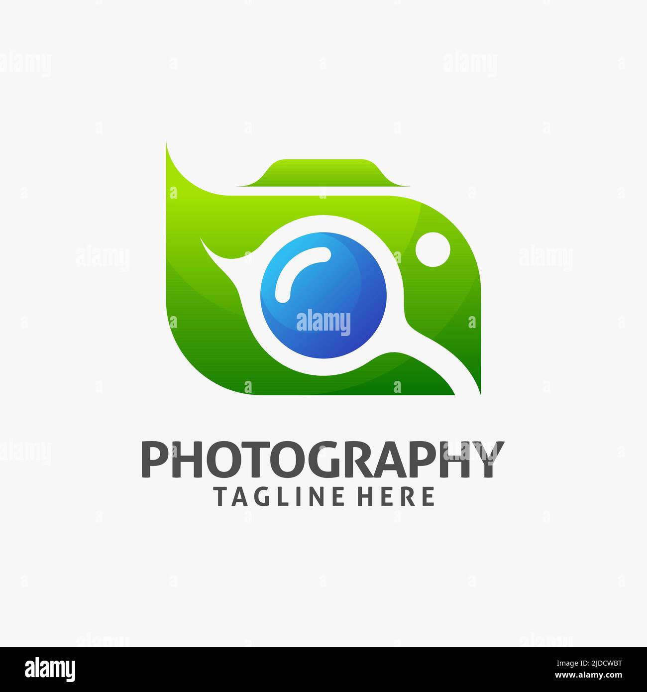 Photography camera logo design with leaf element Stock Vector Image ...