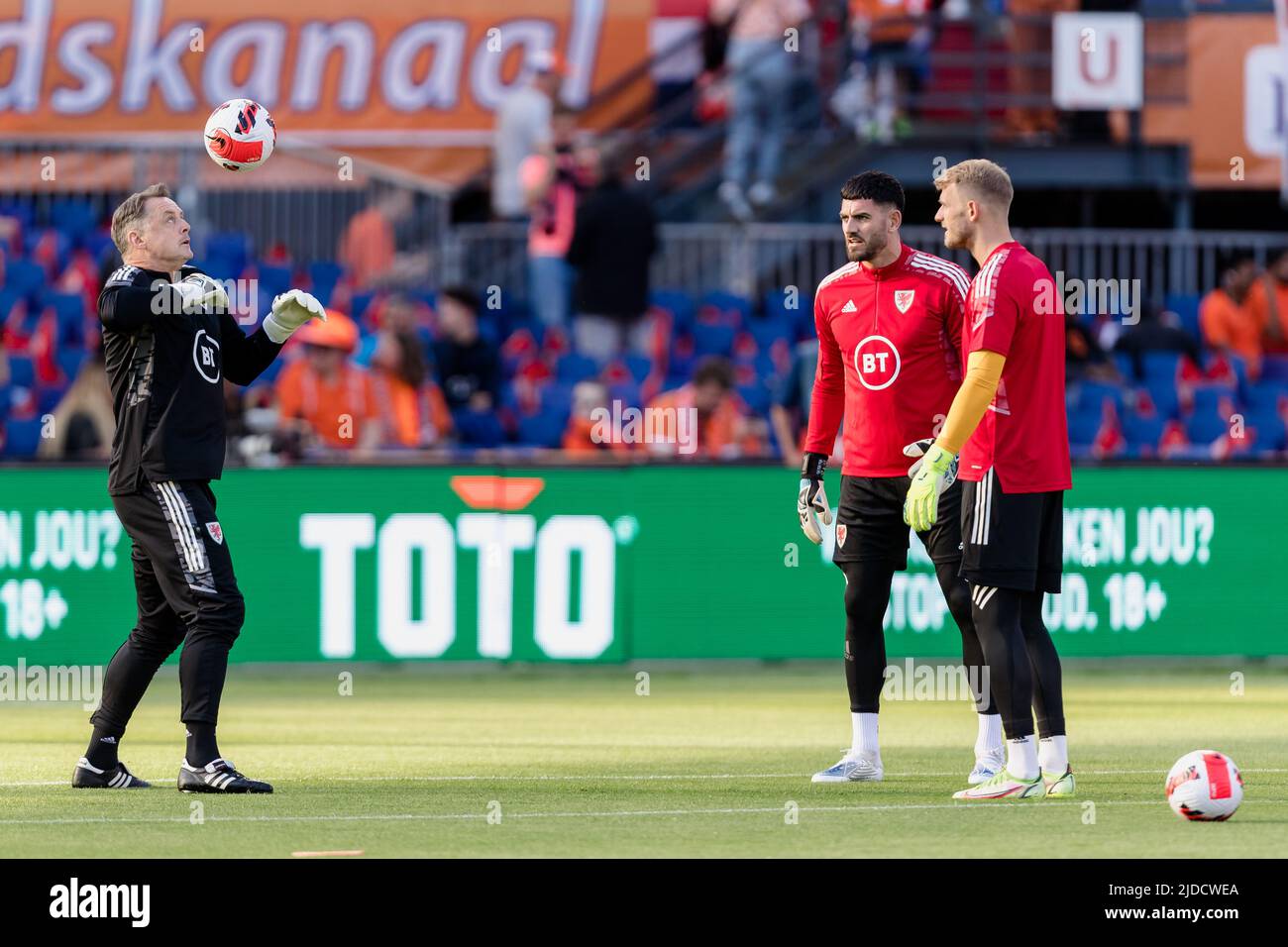 ROTTERDAM, NETHERLANDS - 14 JUNE 2022: Wales’ Goalkeepers’ Coach Tony ...