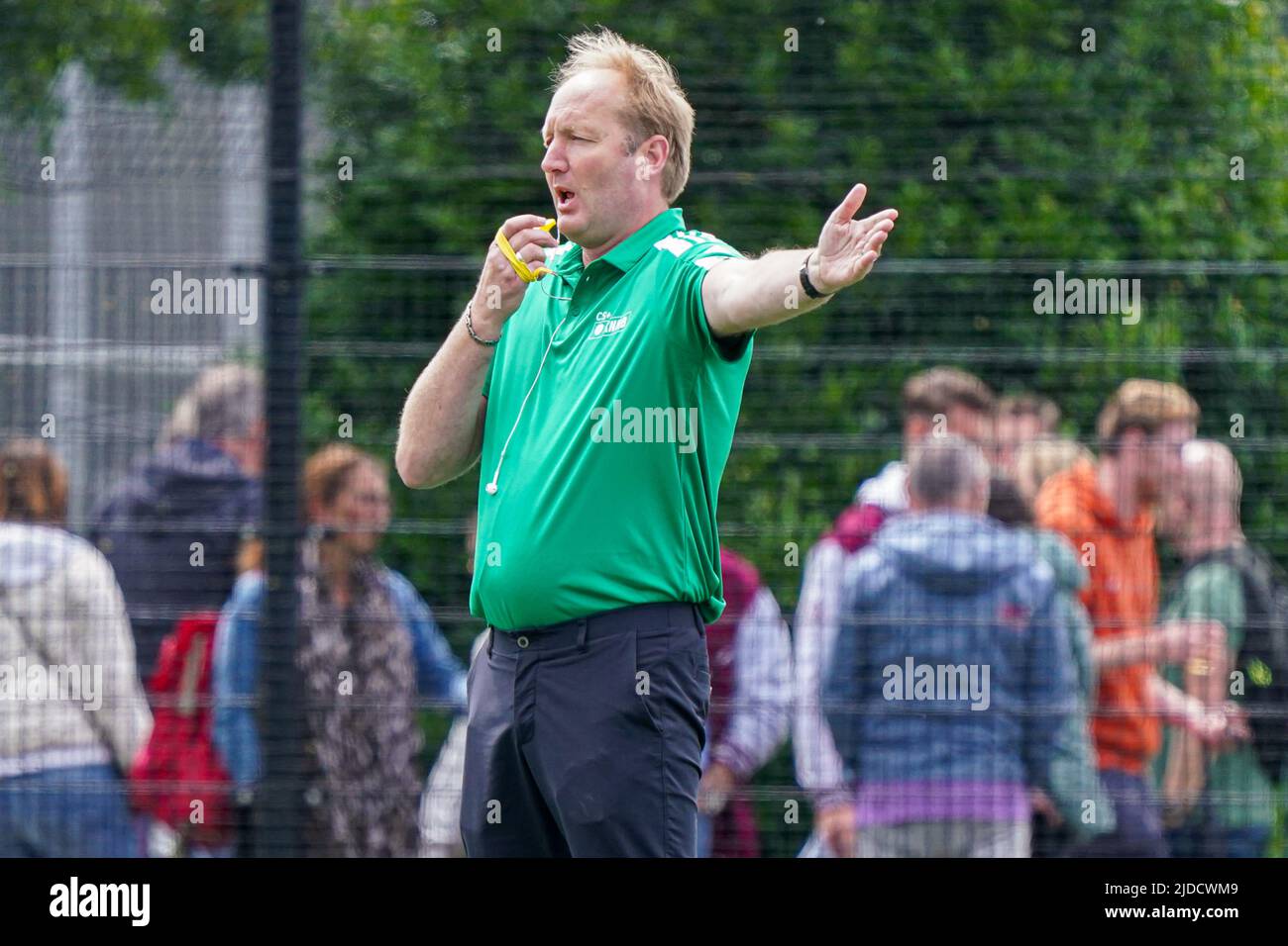 AMERSFOORT, NETHERLANDS - JUNE 19: referee of KNHB during the NK Jong ...
