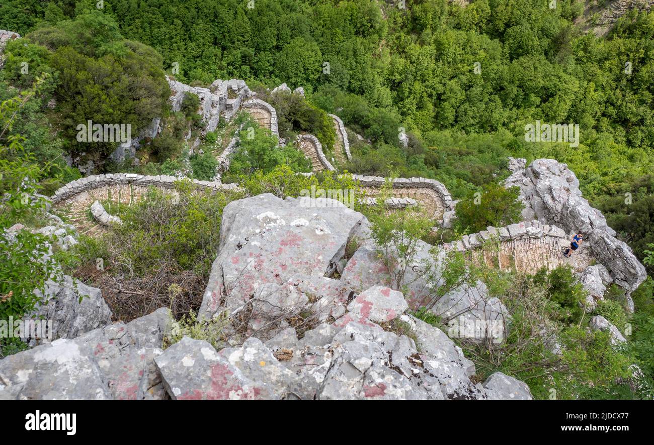 The Vradeto staircase or skala - an ancient and wonderfully engineered ...