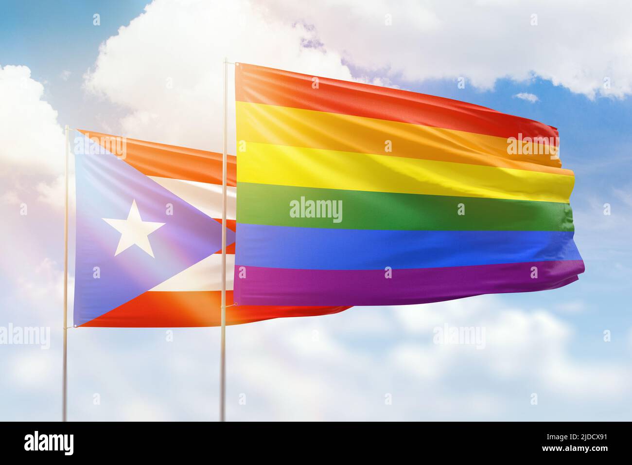 Puerto rico flag pride hi-res stock photography and images - Alamy