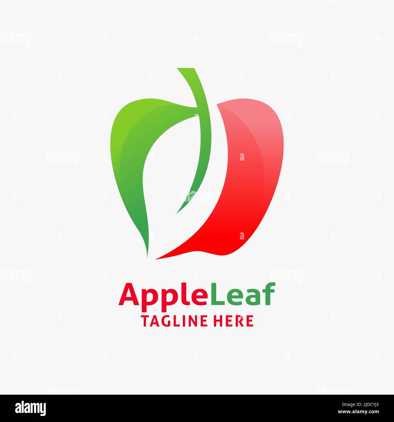 Organic apple fruit logo design Stock Vector Image & Art - Alamy
