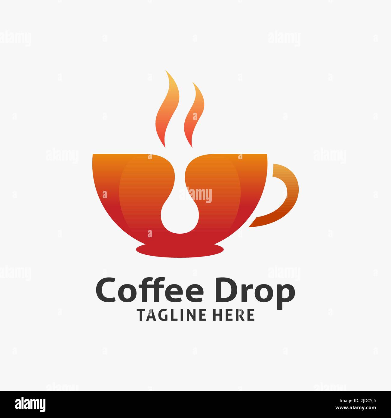 Coffee drop logo design Stock Vector Image & Art - Alamy