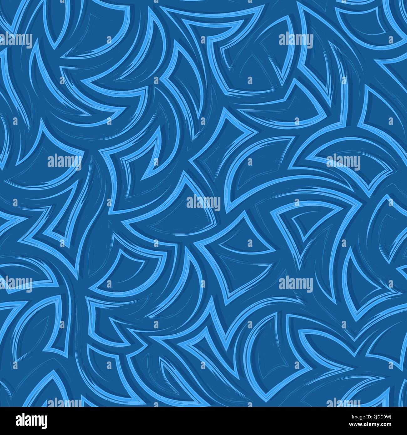 Seamless stock vector blue texture of angles and triangles drawn with ...