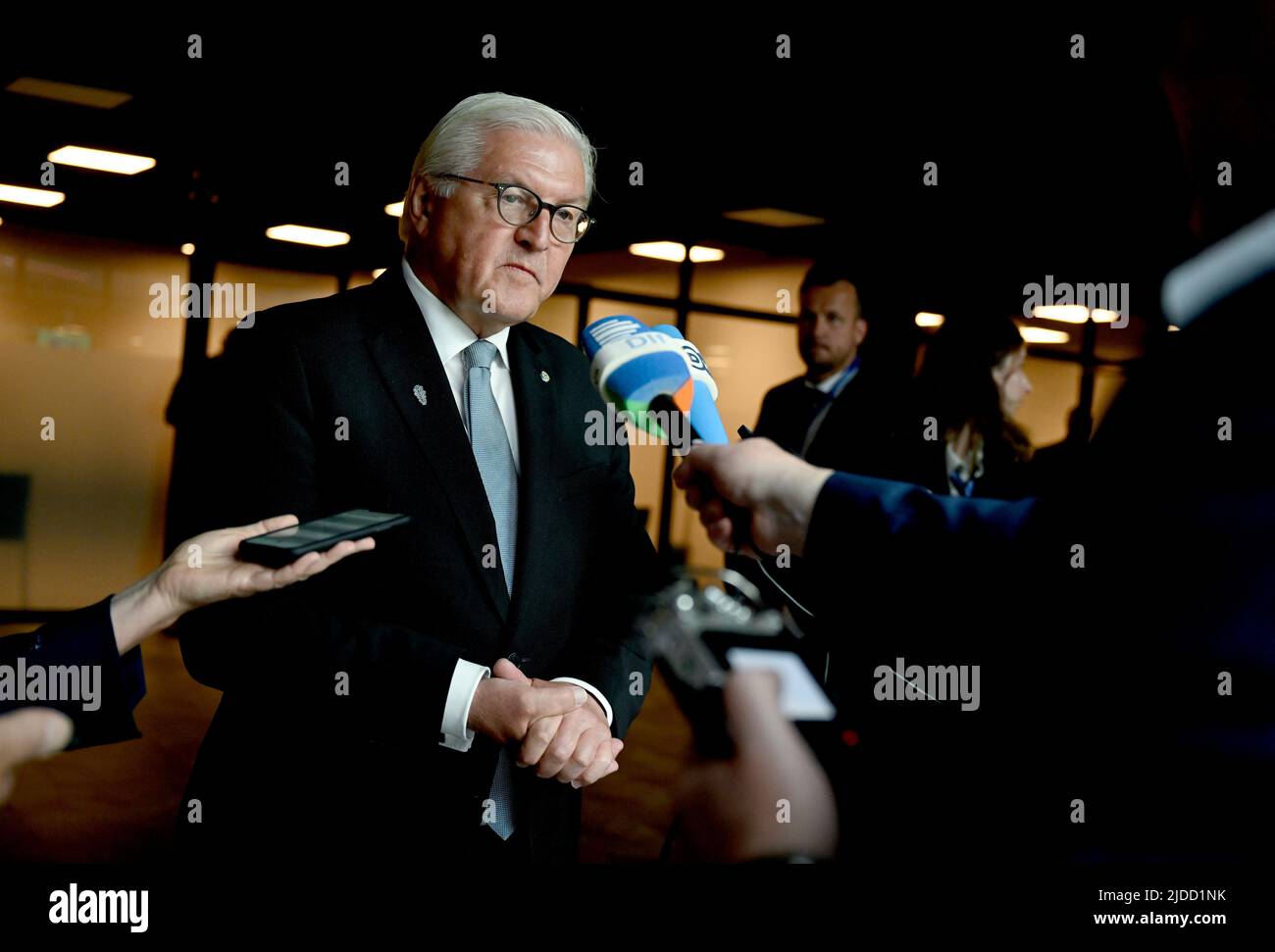 Riga, Latvia. 20th June, 2022. German President Frank-Walter Steinmeier ...