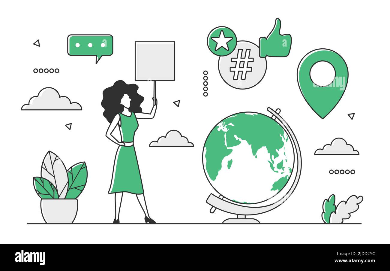 Worldwide online information sharing. Internet global network data ...